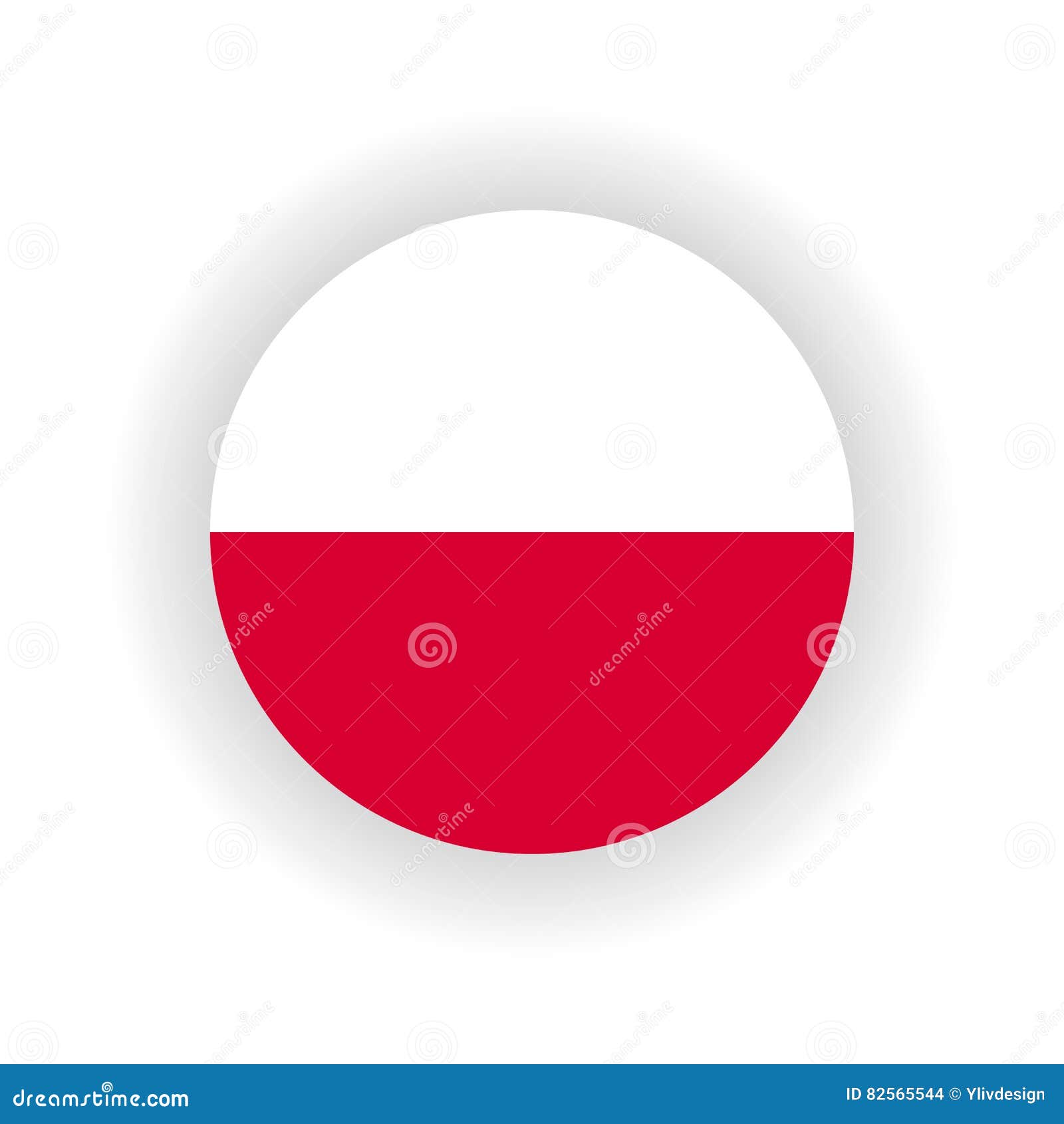 Poland icon circle stock vector. Illustration of atlas - 82565544