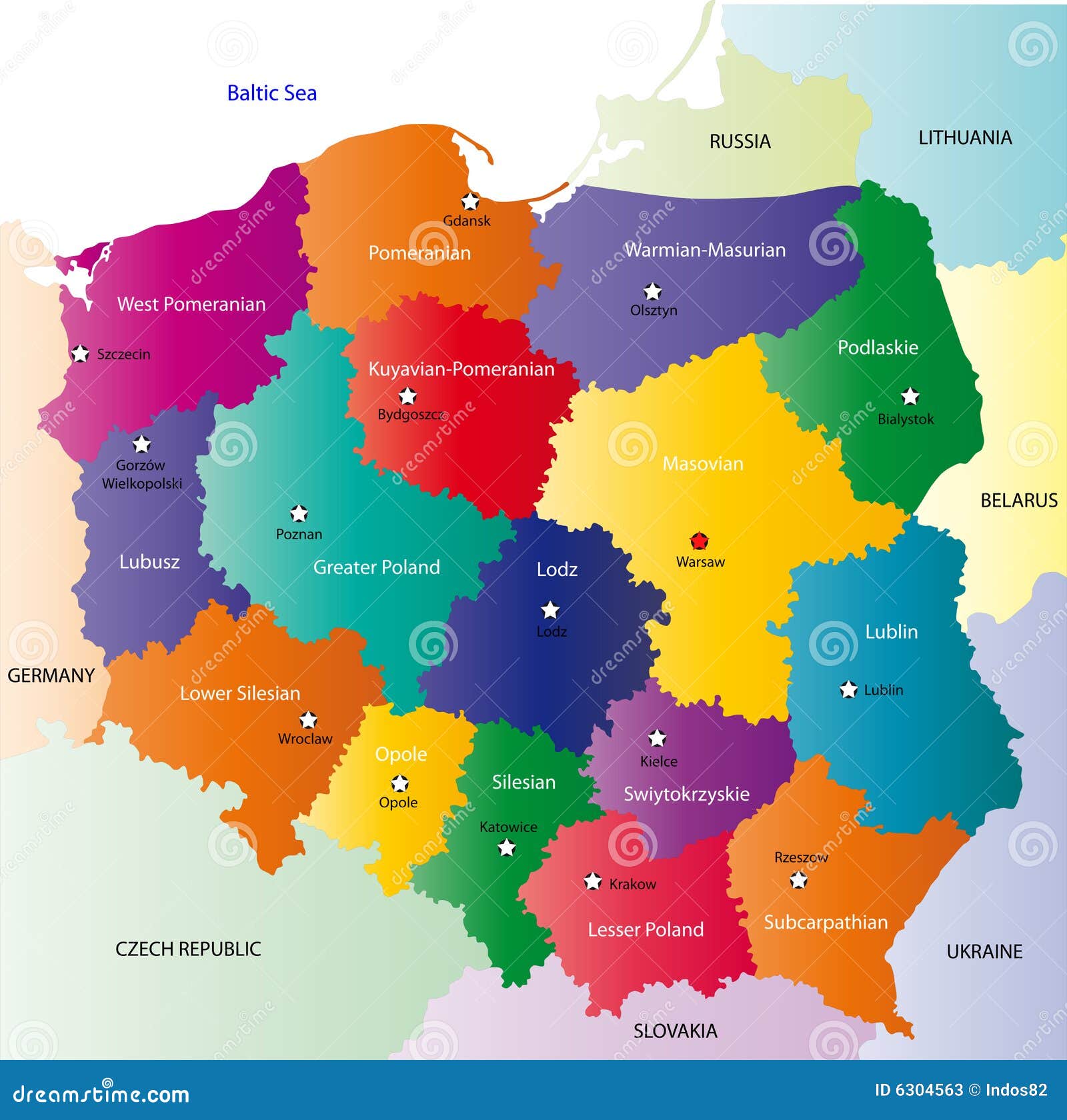 Poland Map Stock Photos - Image: 6304563