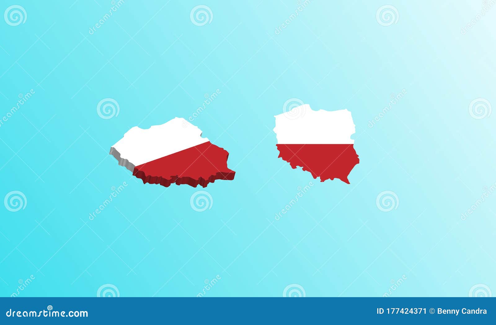 Poland Map 3D Icon Vector Illustration Stock Image - Image of concept ...