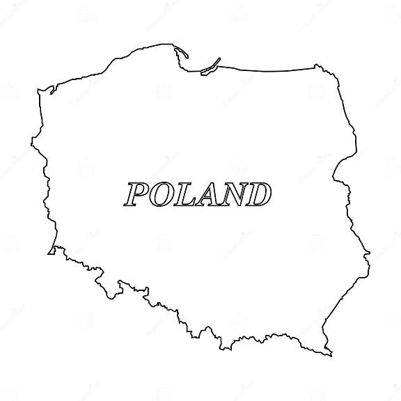 Poland map icon stock illustration. Illustration of locations - 289637241