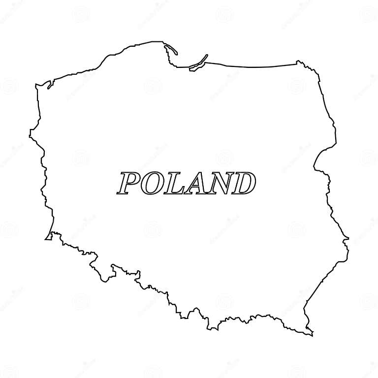 Poland map icon stock illustration. Illustration of locations - 289637241