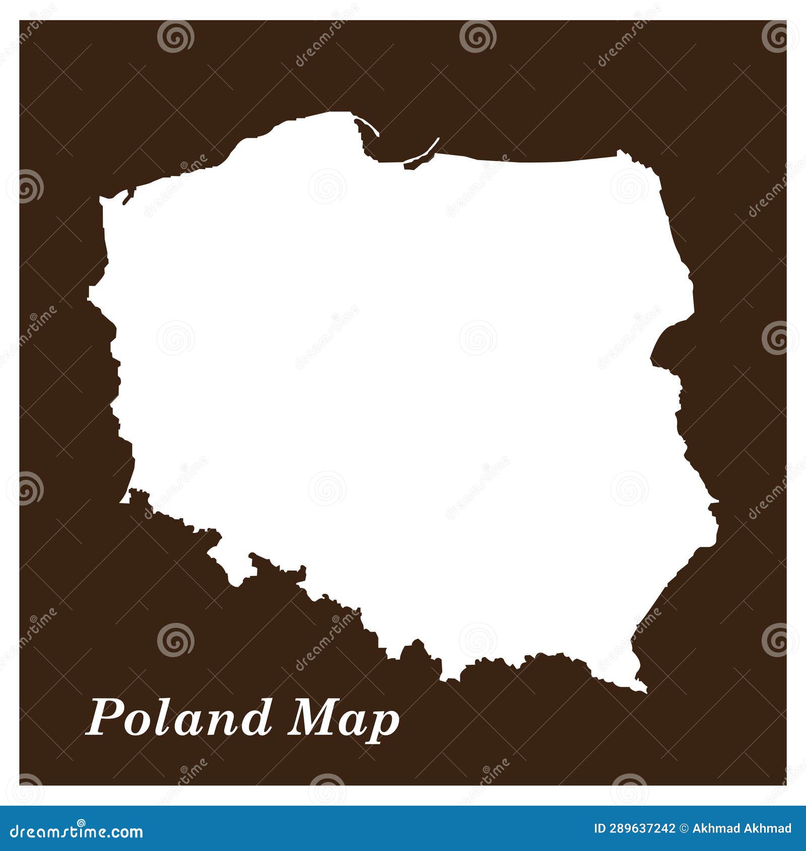 Poland map icon stock vector. Illustration of abstract - 289637242