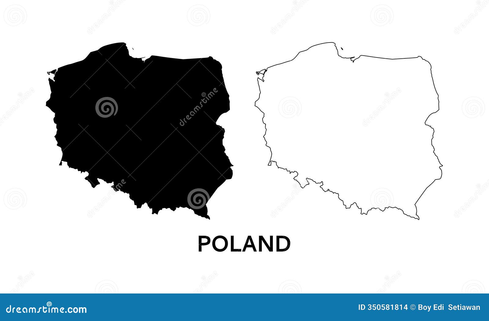 Poland map stock illustration. Illustration of isolated - 350581814
