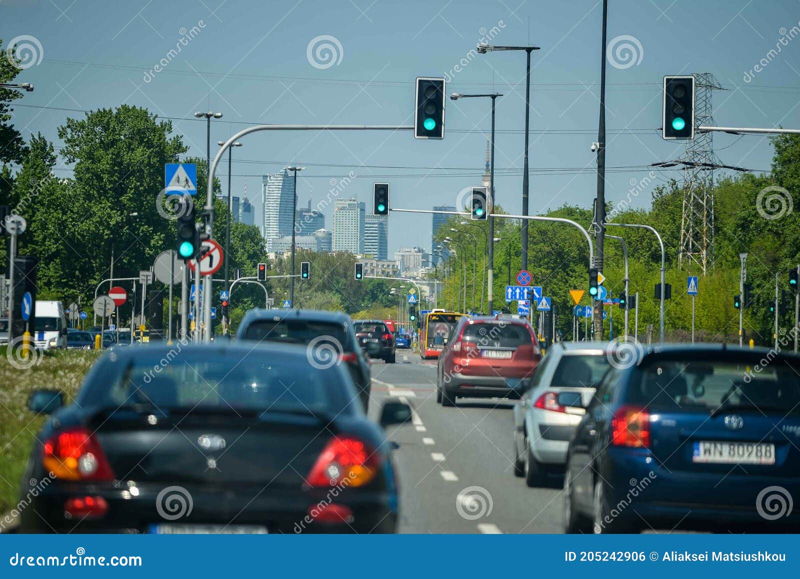 POLAND - MAY 05, 2020: Car Traffic in Poland. Autobahn and Traffic ...