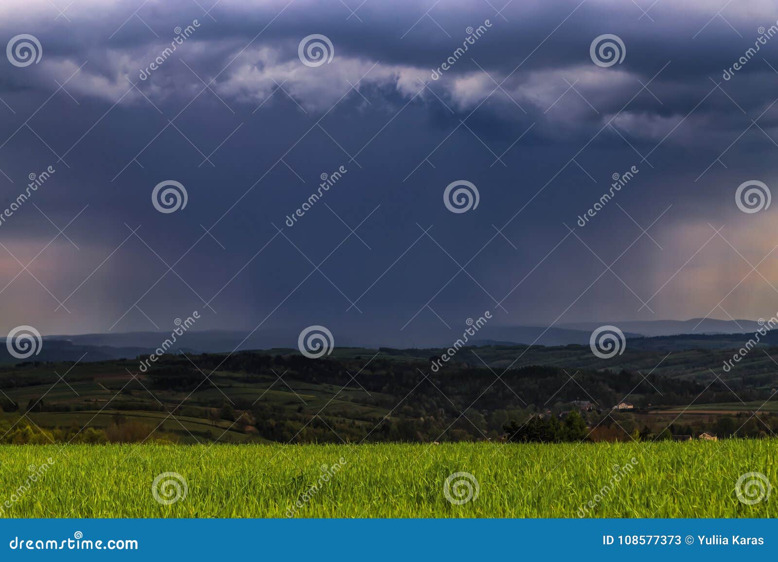 Poland Spring Storm Rain Clouds Stock Image - Image of cloudscape ...