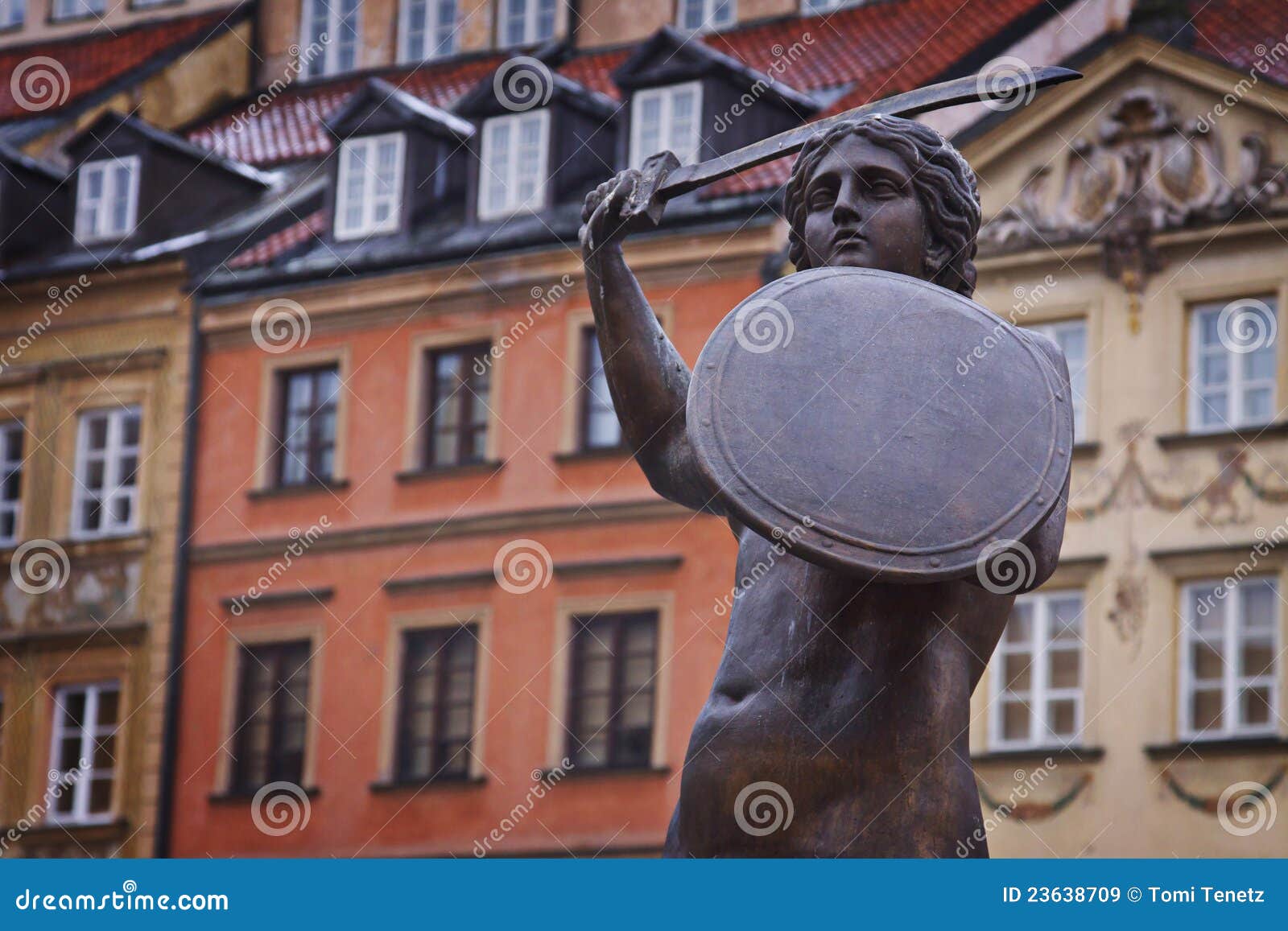 Poland: Symbol of Warsaw stock image. Image of miasto - 23638709
