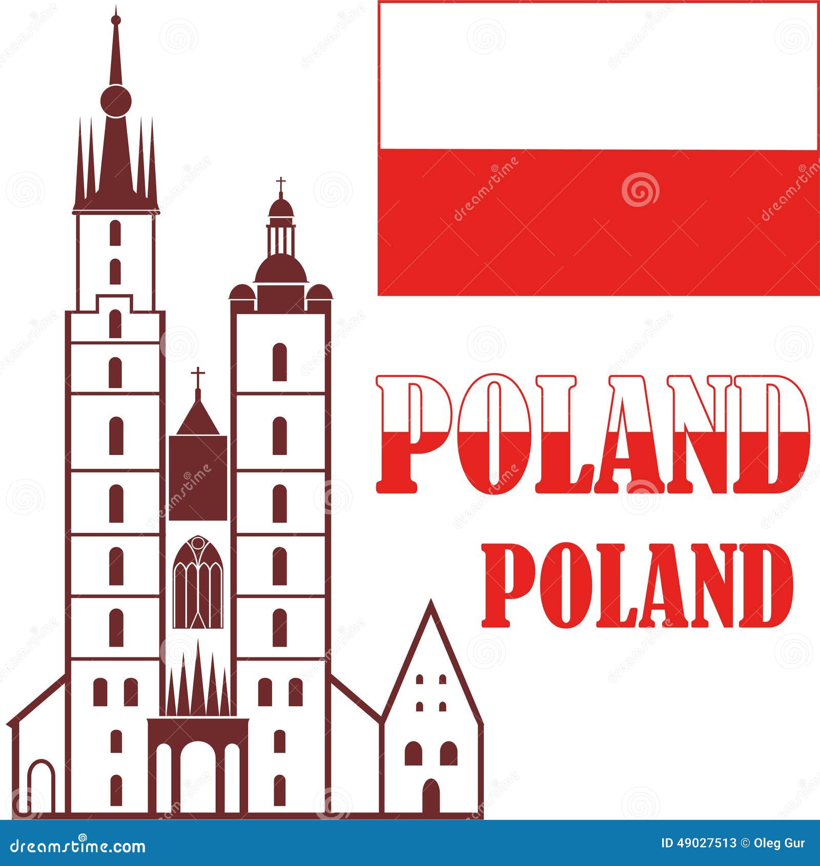 Poland stock vector. Illustration of element, mariacki - 49027513