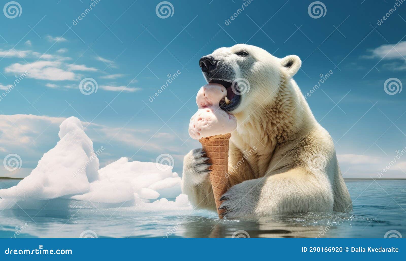 Polar Bear Ice Cream Snack