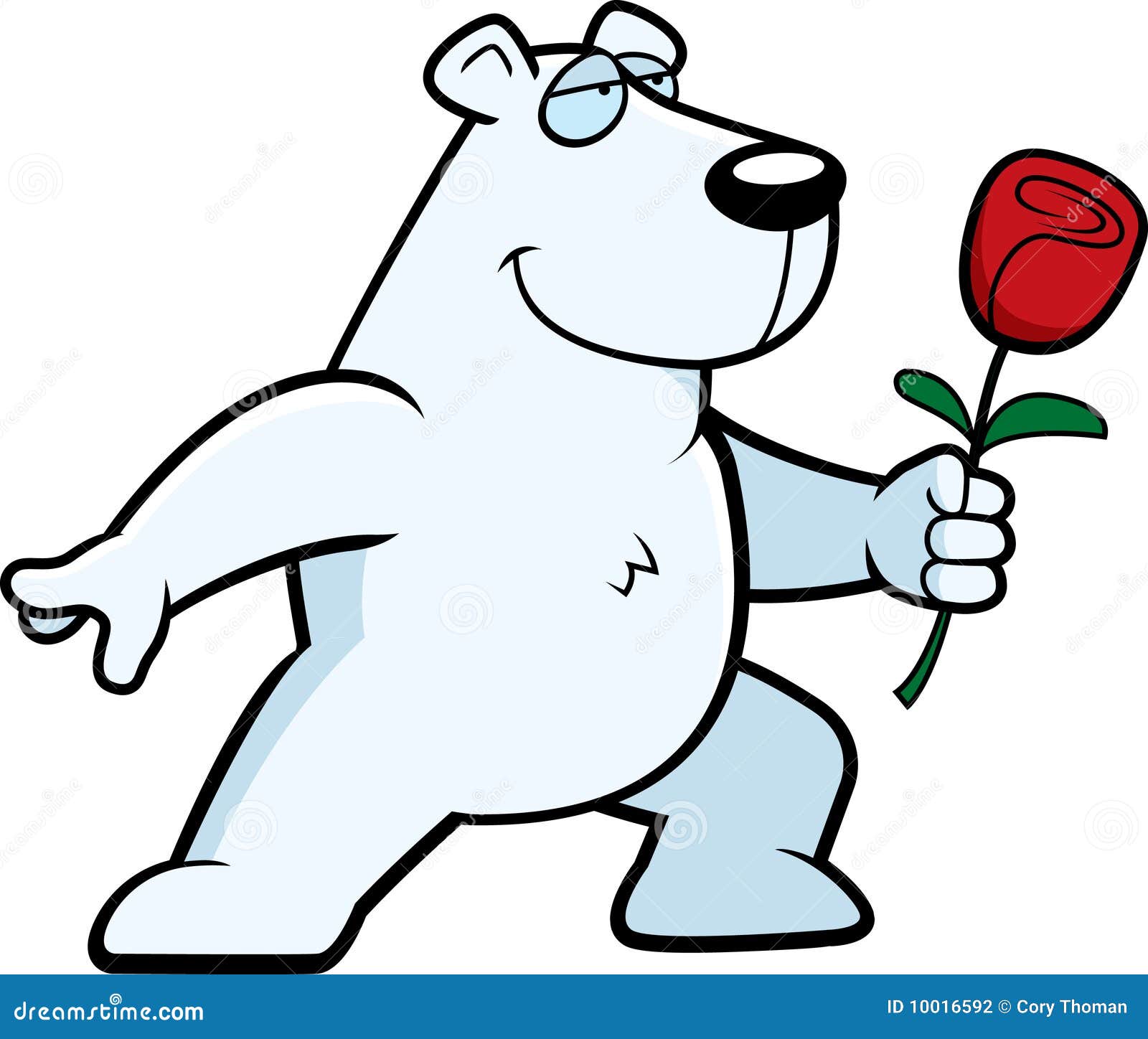 Polar Bear Flower stock vector. Illustration of love - 10016592