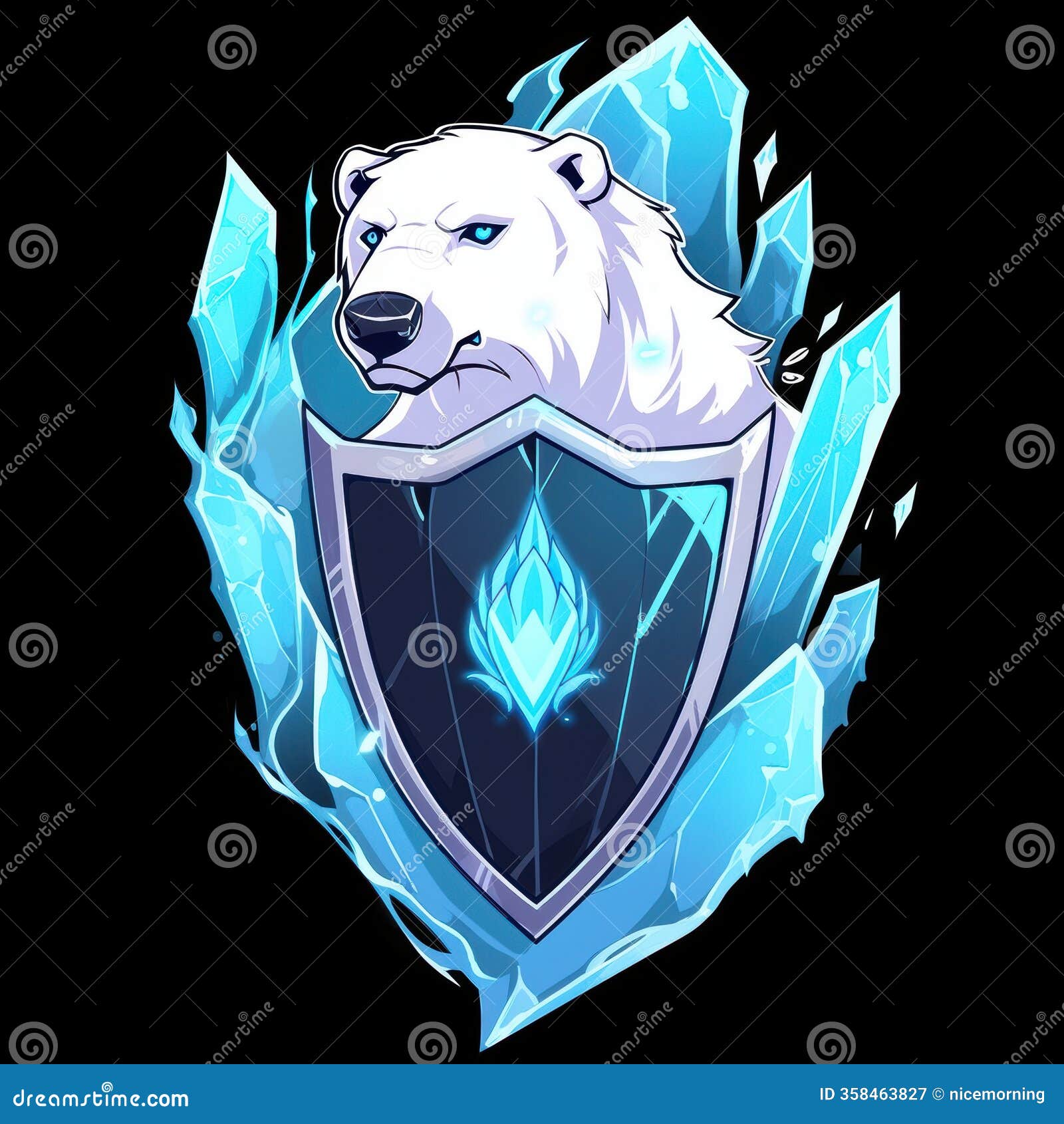 Polar Bear Guardian. Created by Generative Artificial Intelligence ...