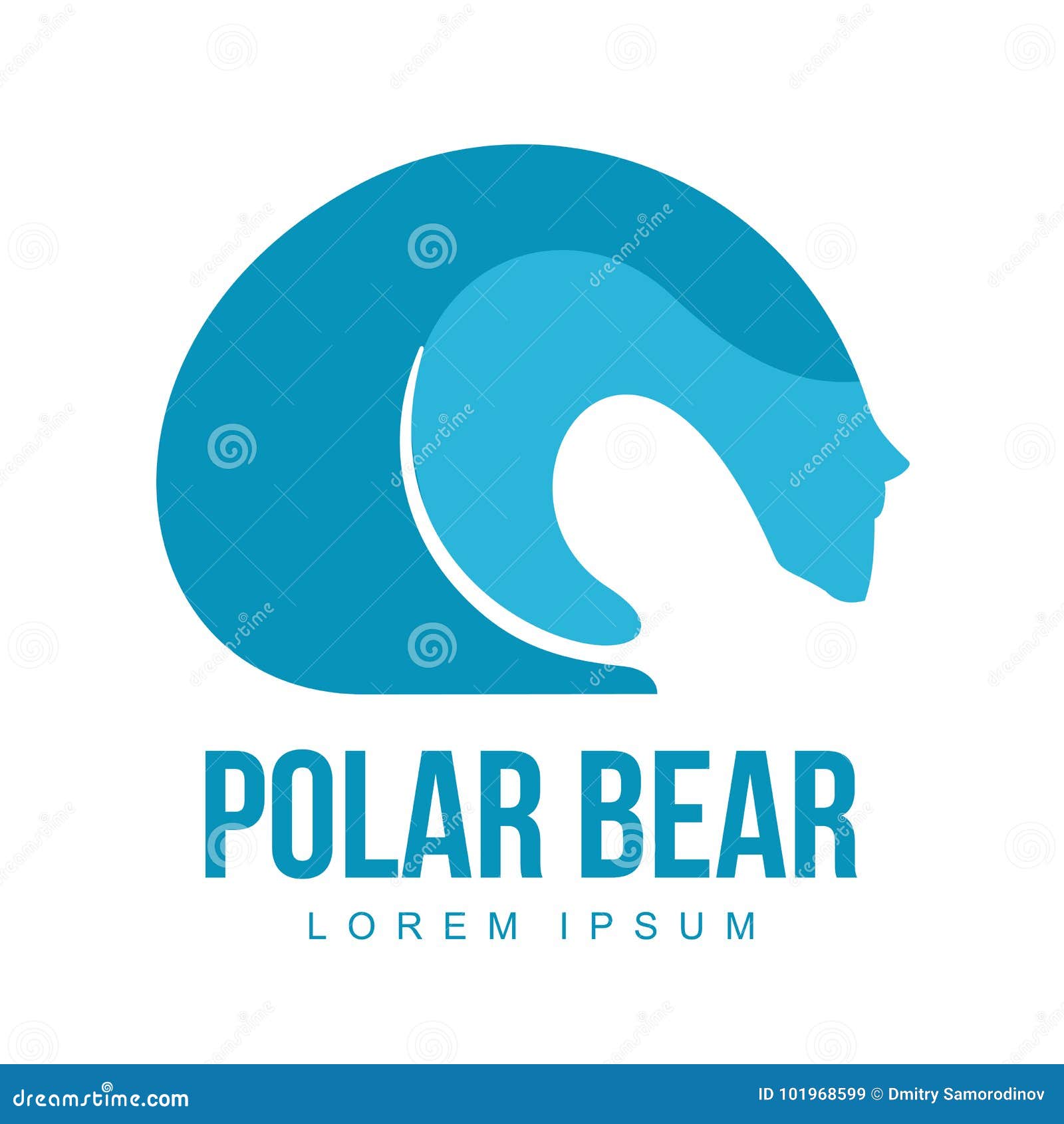 Polar Bear Logo Royalty-Free Illustration | CartoonDealer.com #101968599