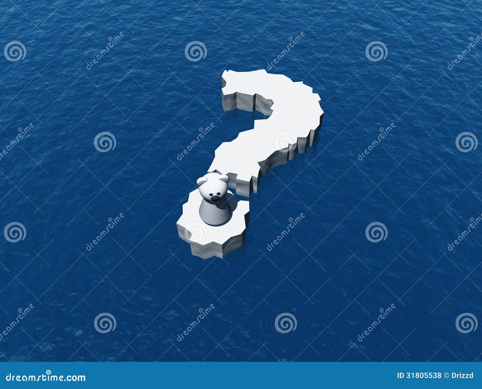 Polar bear question stock illustration. Illustration of funny - 31805538