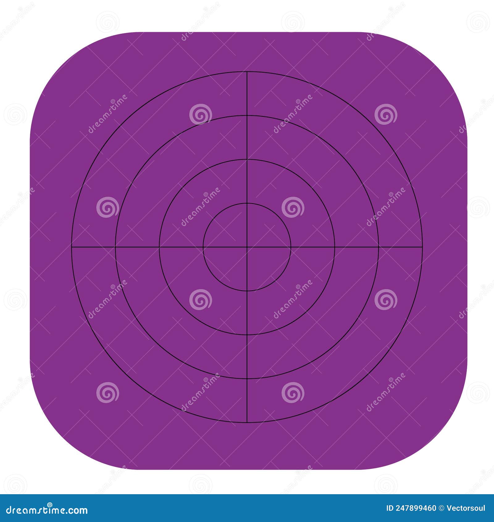 Polar, Circular Grid, Mesh. Pie Chart, Graph Element Stock Vector ...