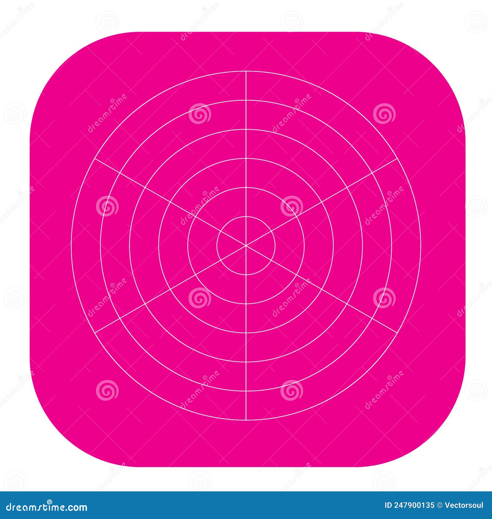Polar, Circular Grid, Mesh. Pie Chart, Graph Element Stock Vector ...
