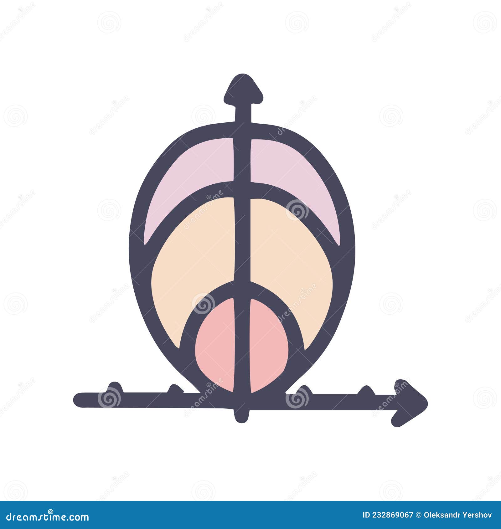 Polar Graph Color Vector Doodle Simple Icon Stock Vector - Illustration ...