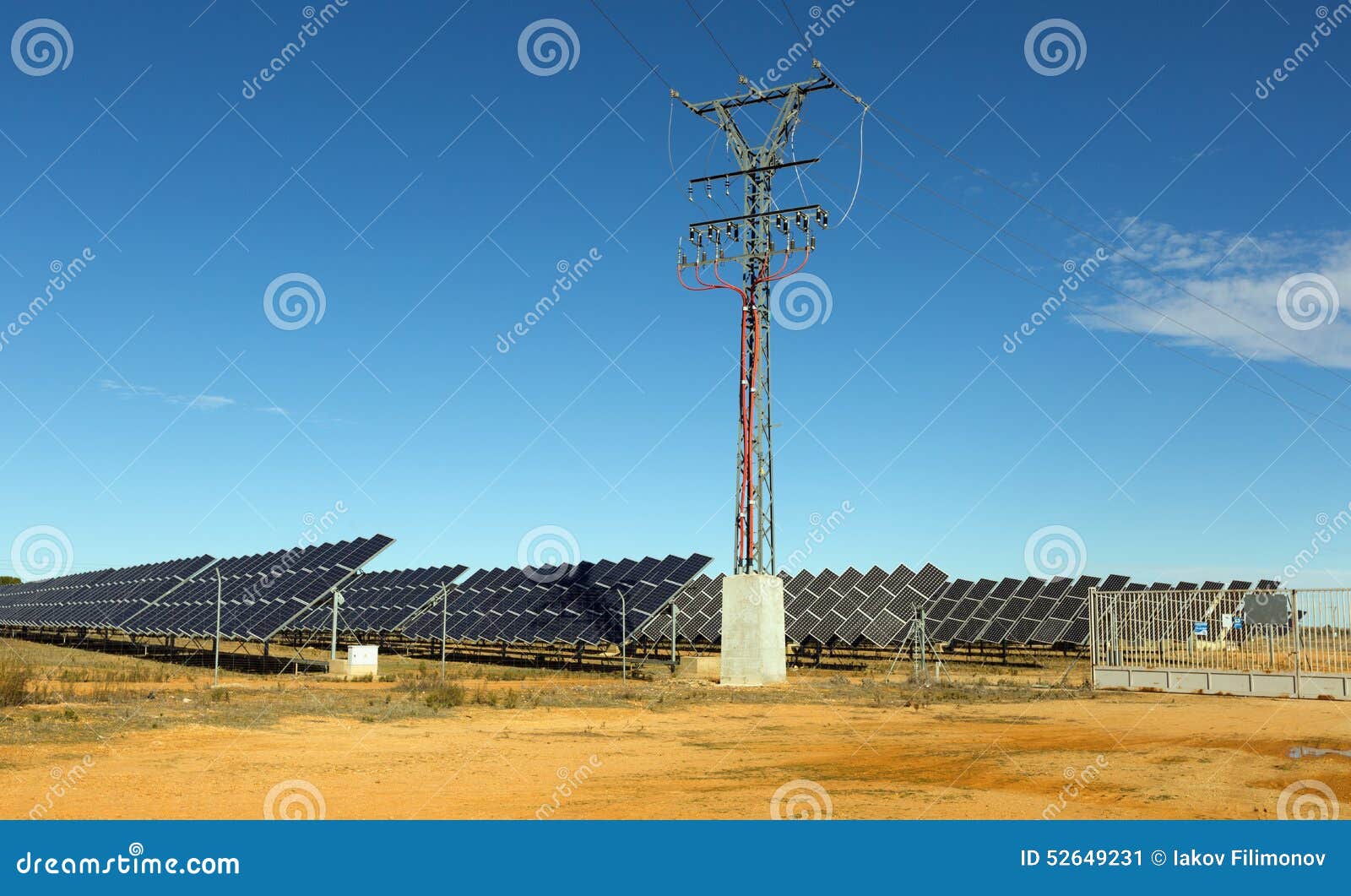 Polar panel system stock image. Image of fence, energy - 52649231