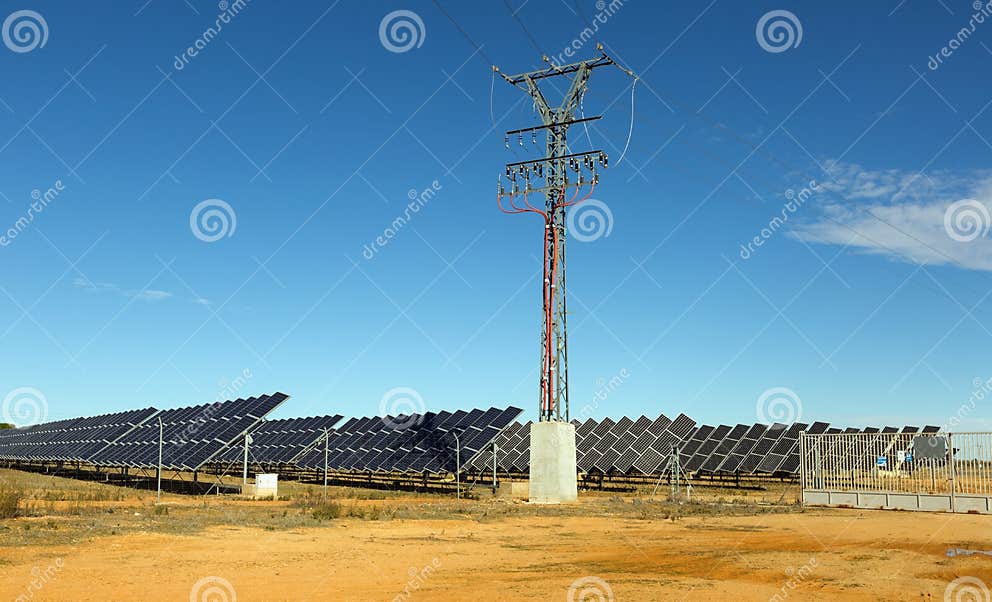 Polar panel system stock image. Image of fence, energy - 52649231