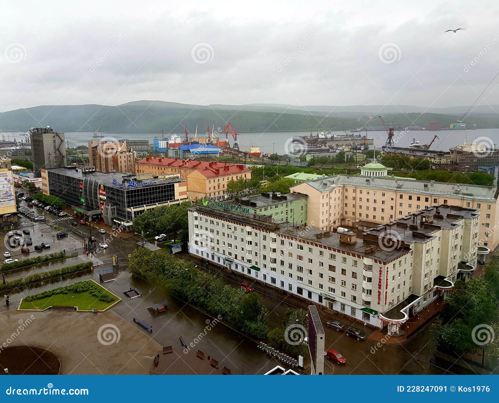 Polar Port City of Murmansk Editorial Photo - Image of farming ...