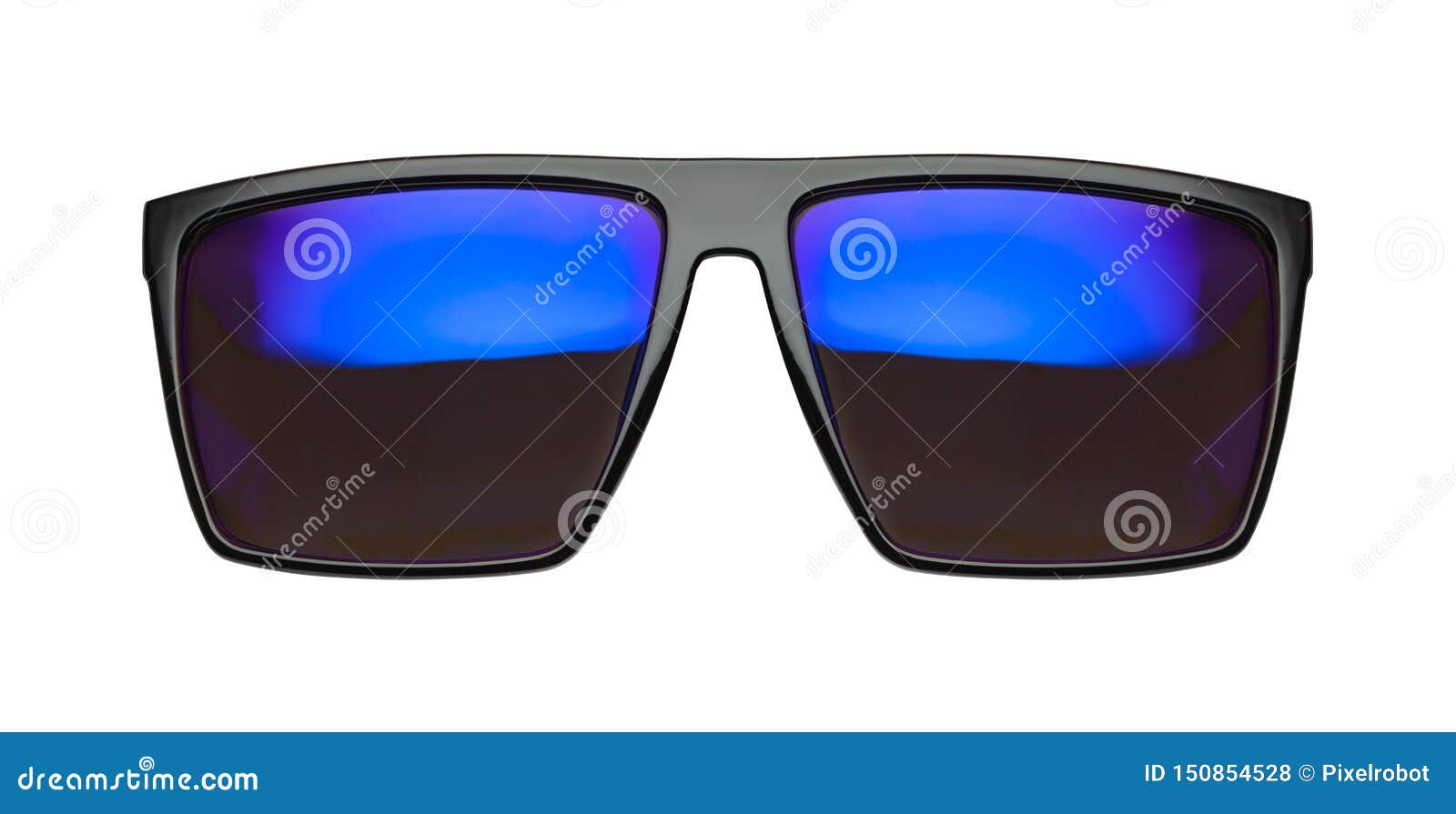 Polarized Sun Glasses Front View Stock Photo - Image of black, front ...