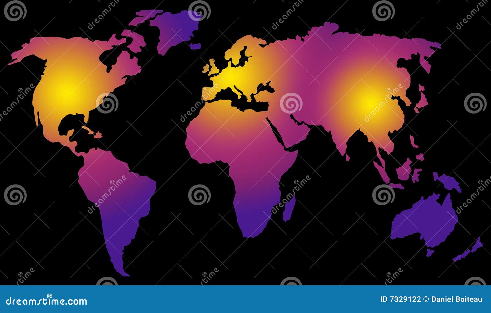 Polarized World Map Royalty-Free Stock Photography | CartoonDealer.com ...