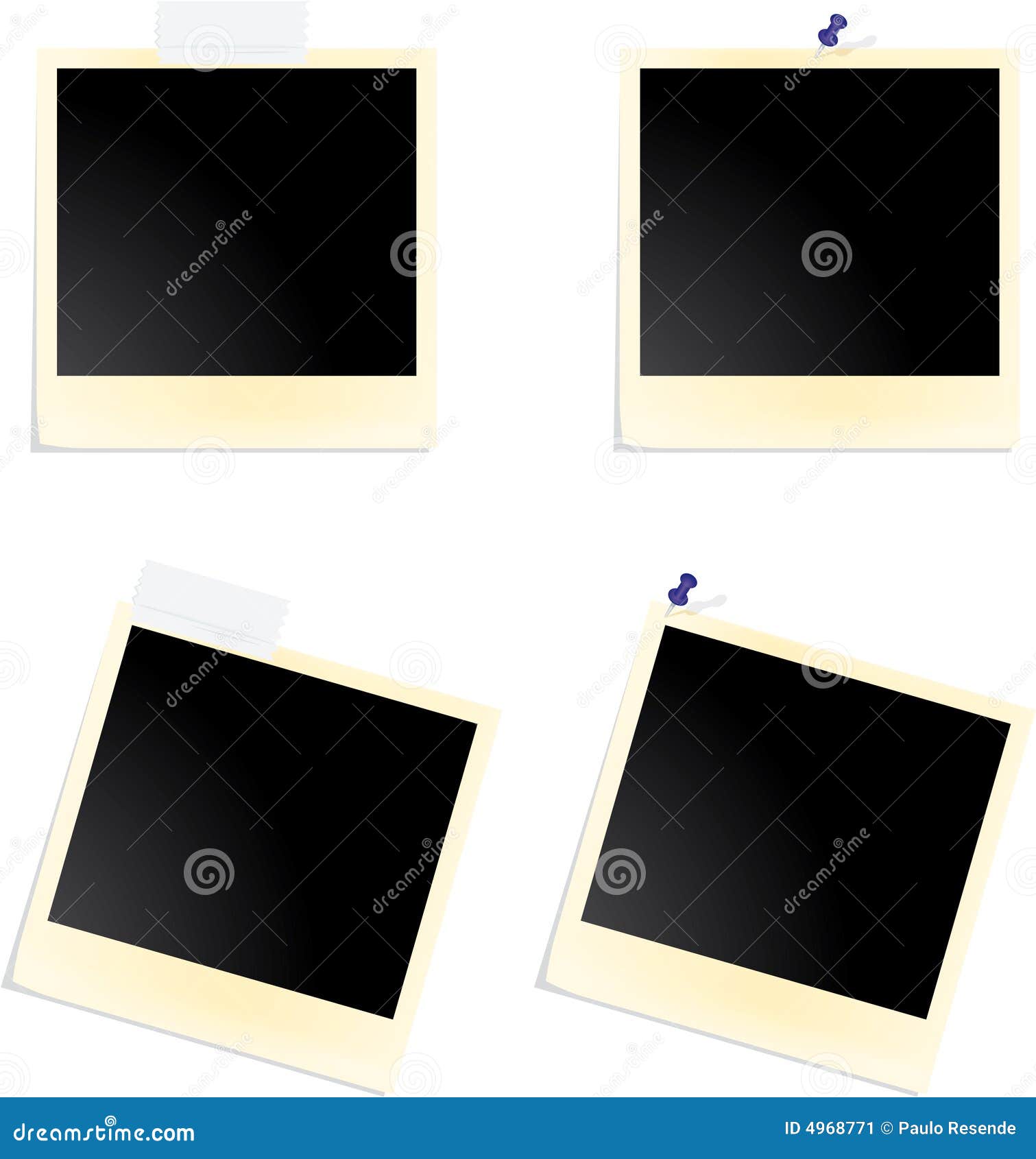 Polaroid background stock vector. Illustration of layered - 4968771