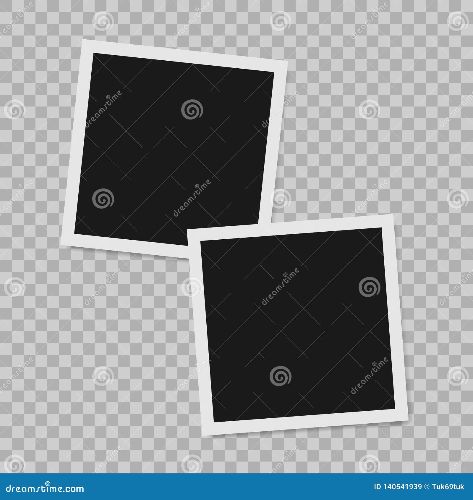 Polaroid Realistic Photo Frame Isolated On White Background. Polaroid ...