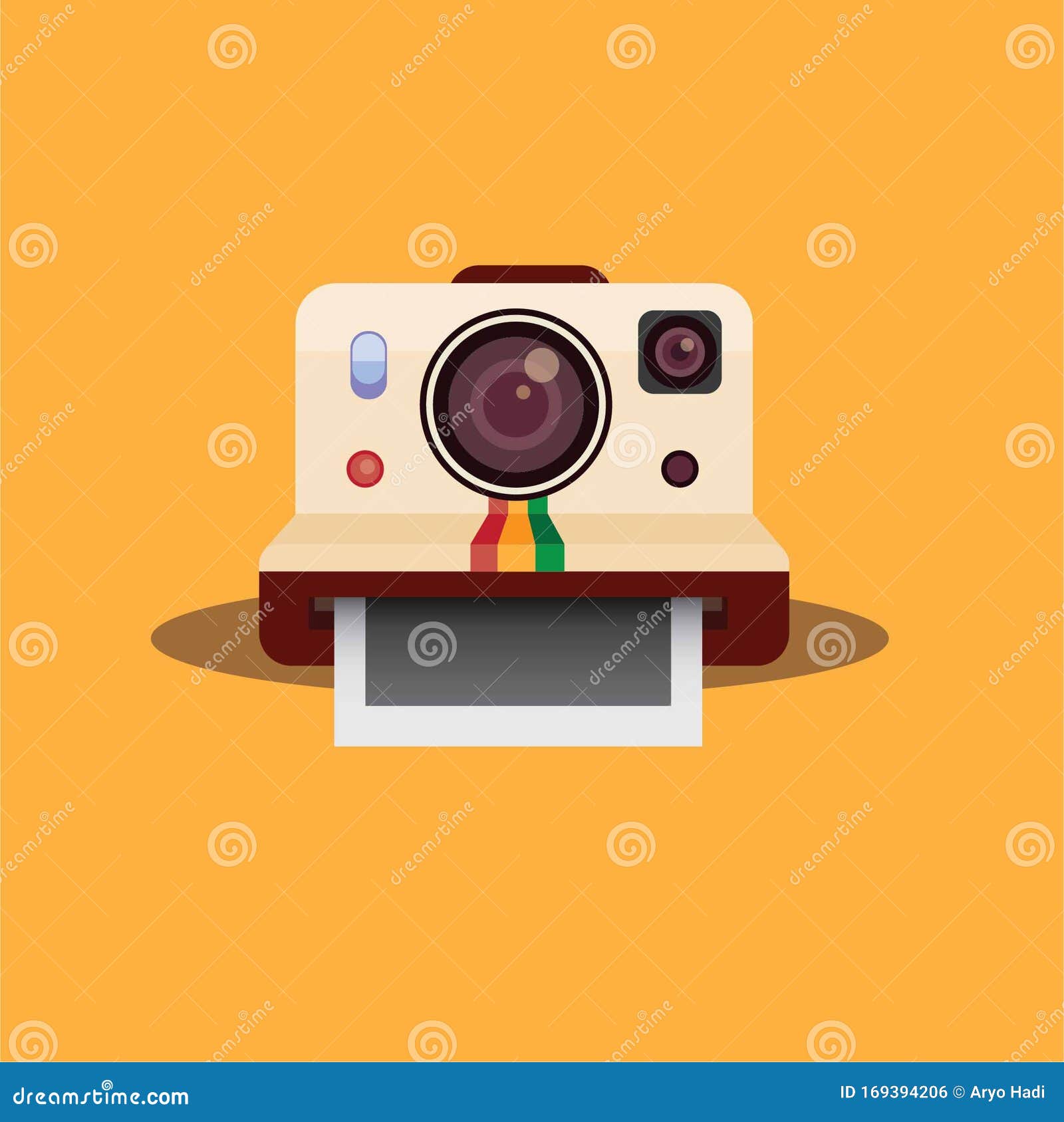 Polaroid Camera in Cartoon Flat Illustration Vector Stock Vector ... Polaroid Camera in Cartoon Flat Illustration Vector Stock Vector ...