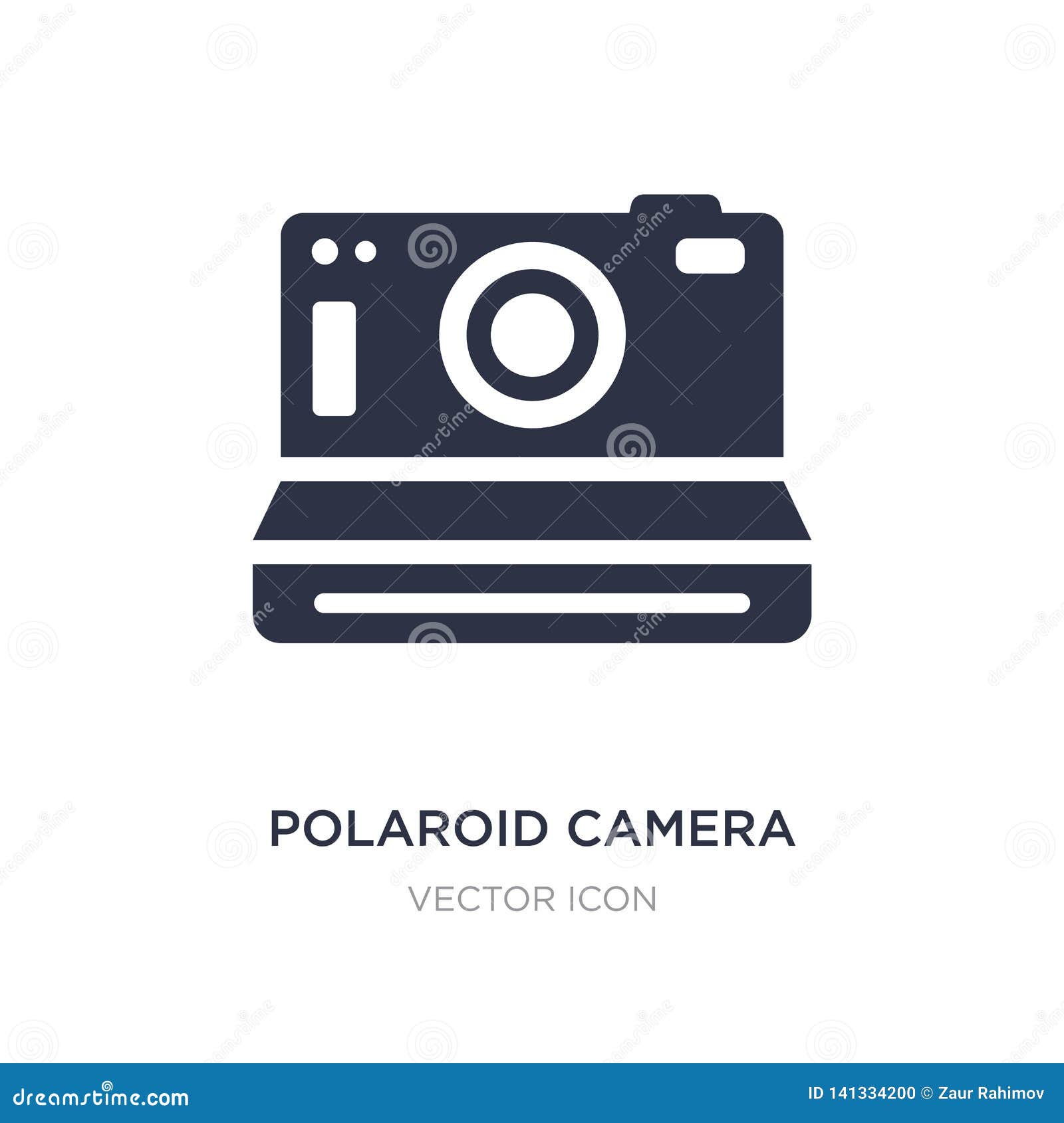 Polaroid Camera Icon on White Background. Simple Element Illustration ...