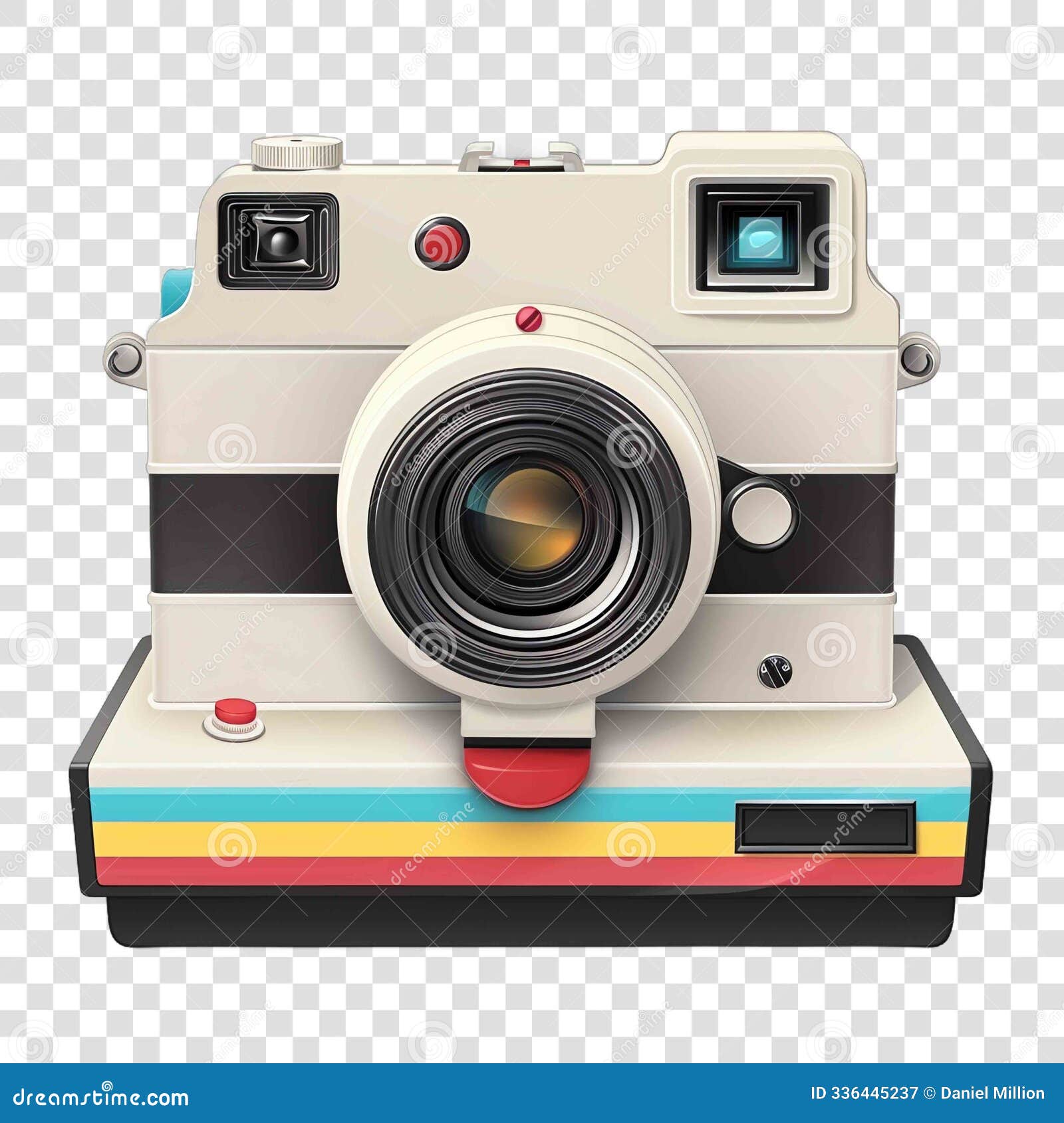 Polaroid Camera Transparent Background Realistic Element Stock ...
