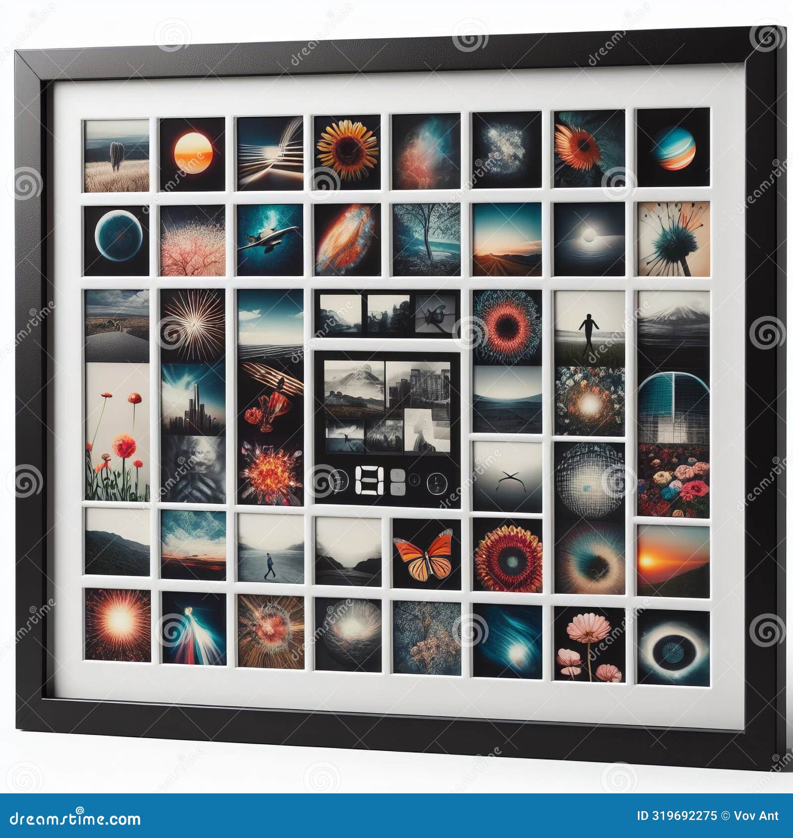 Polaroid Collage Frame a Frame Designed To Display a Collectin Stock ...