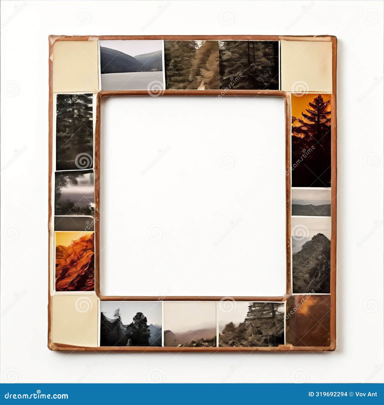 Polaroid Collage Frame a Frame Designed To Display a Collectio Stock ...