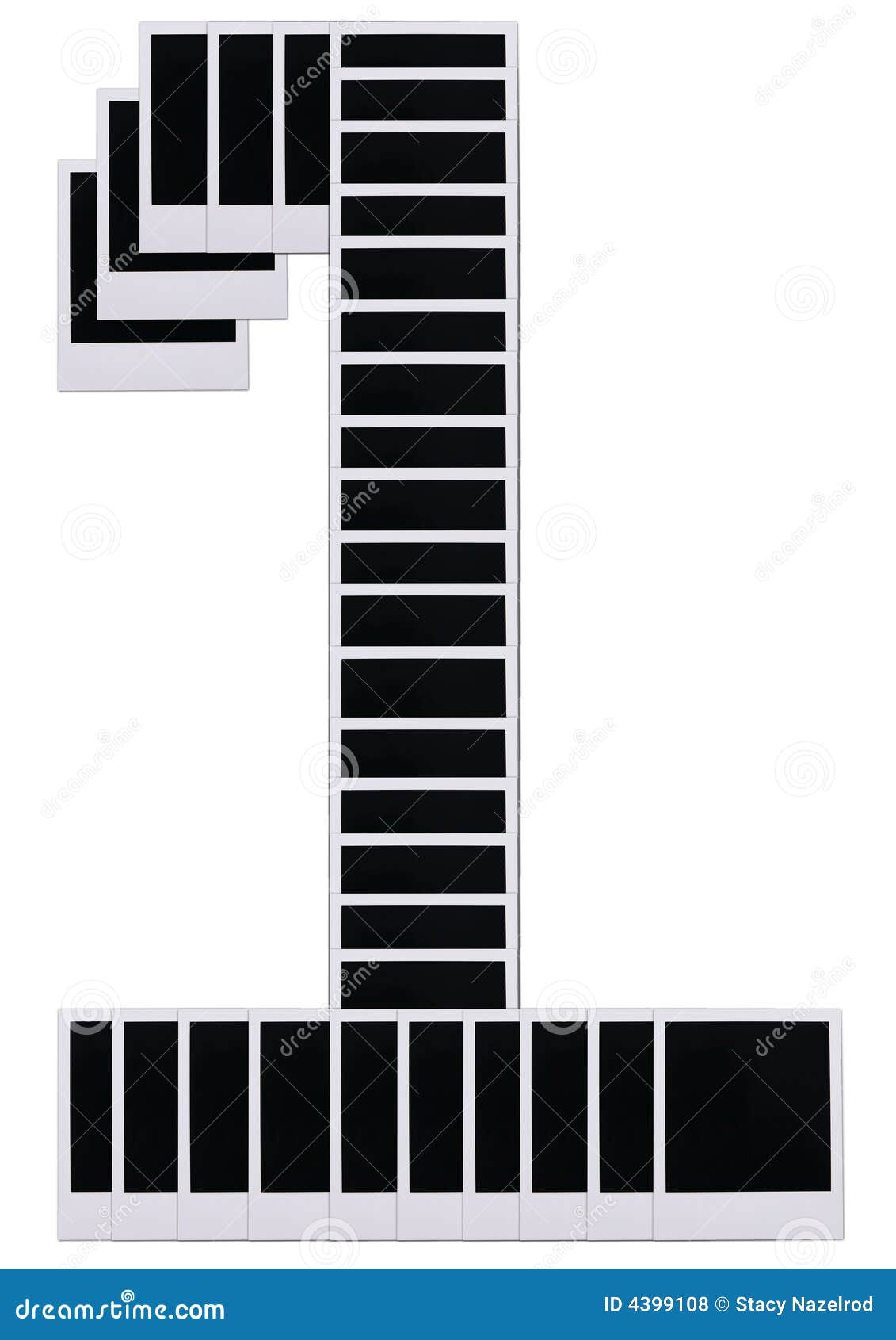 Polaroid Film Blanks Number 1 Stock Illustration - Illustration of ...