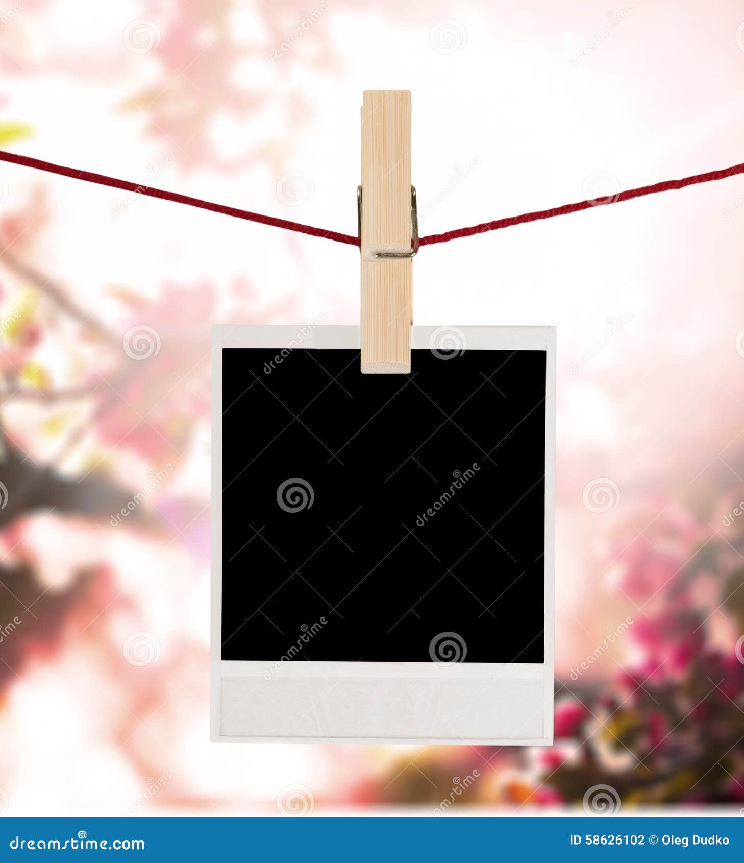 Polaroid stock photo. Image of rope, memory, copy, film - 58626102