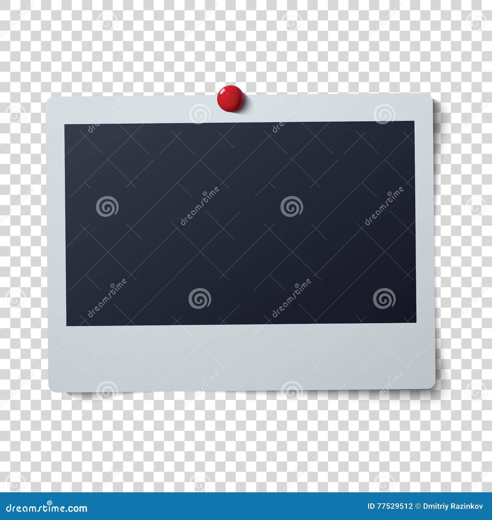 Polaroid Frame Vector Illustration . Single Instant Photo with Black ... Polaroid Frame Vector Illustration . Single Instant Photo with Black ...