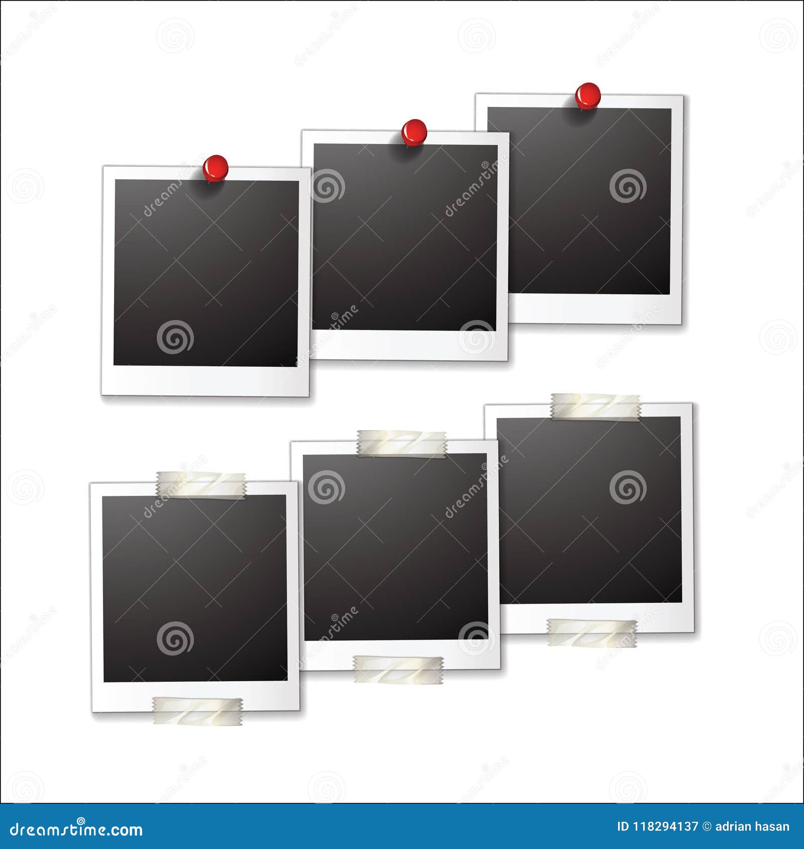 POLAROID FRAME Vector stock vector. Illustration of shield - 118294137