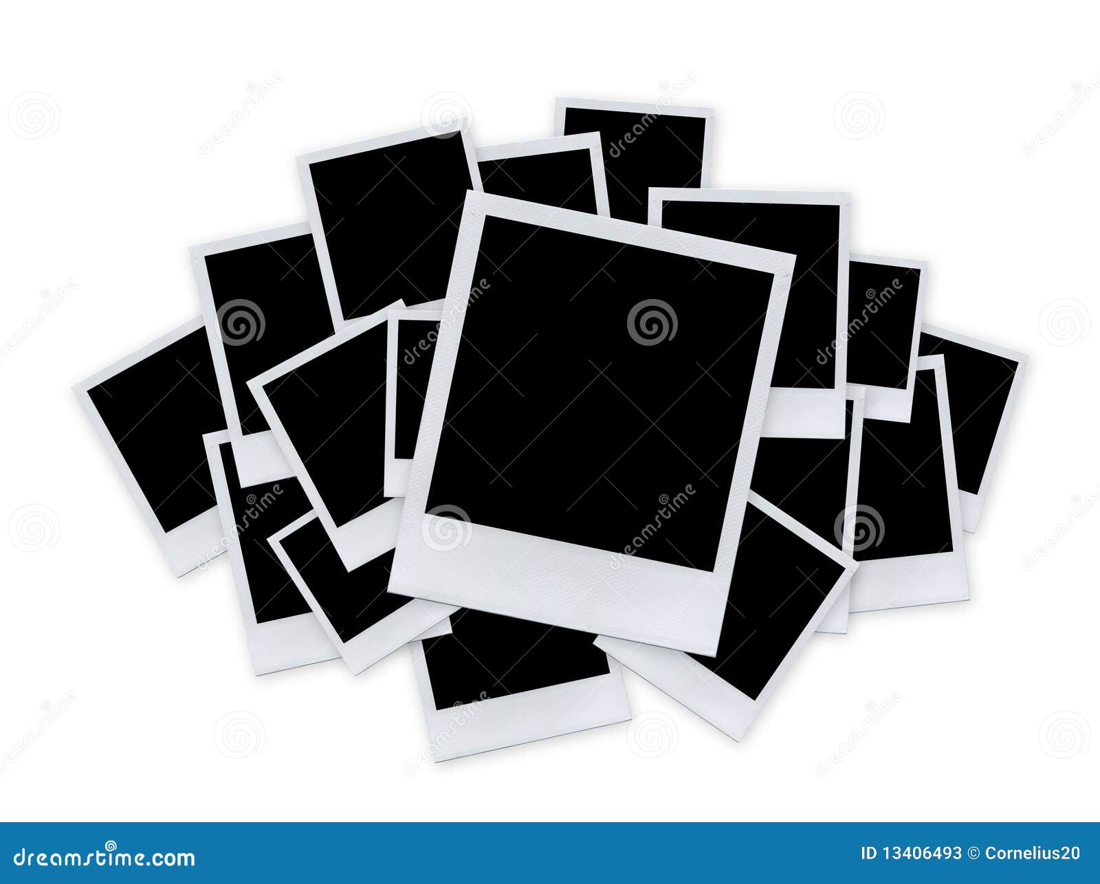 Polaroid paper on white stock image. Image of polaroids - 13406493