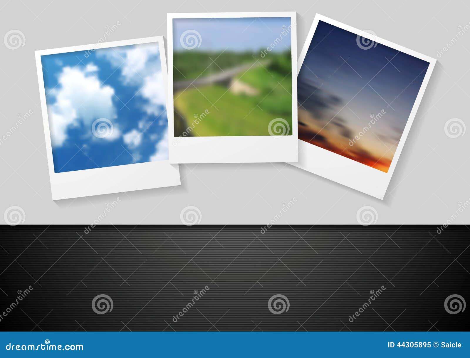 Polaroid Photo Abstract Background Stock Vector - Illustration of blur ...