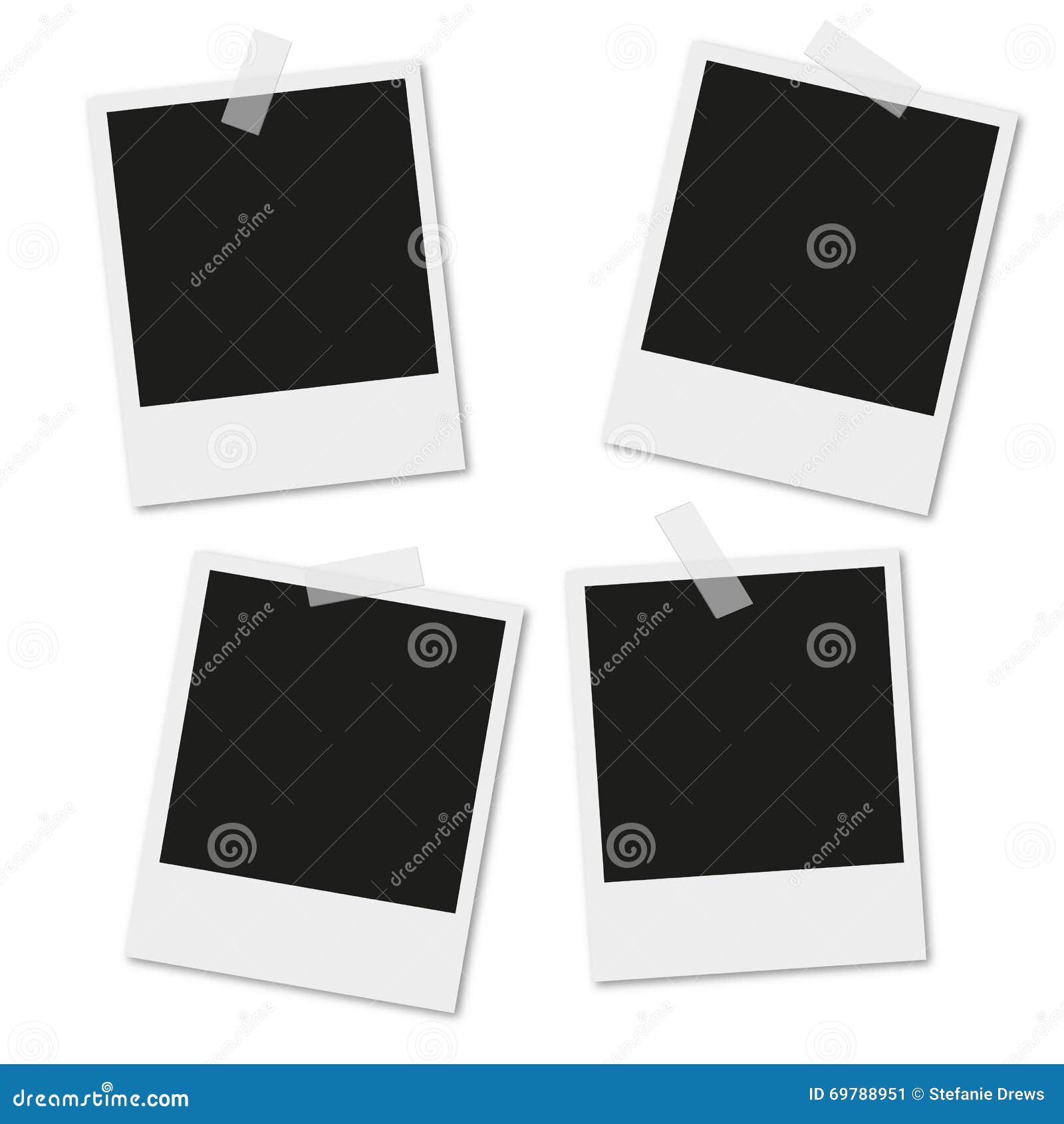 Polaroid Set Cartoon Vector | CartoonDealer.com #69788951