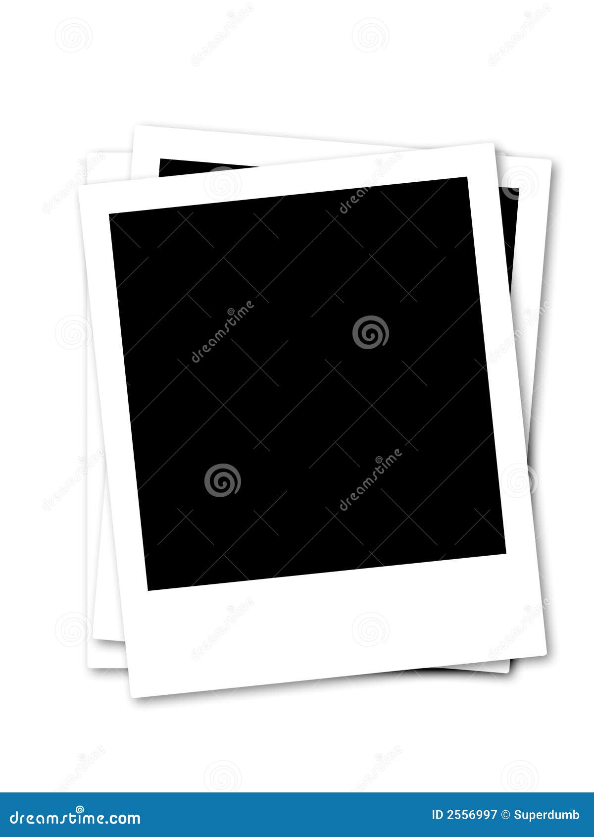 Polaroid Stack stock illustration. Illustration of white - 2556997