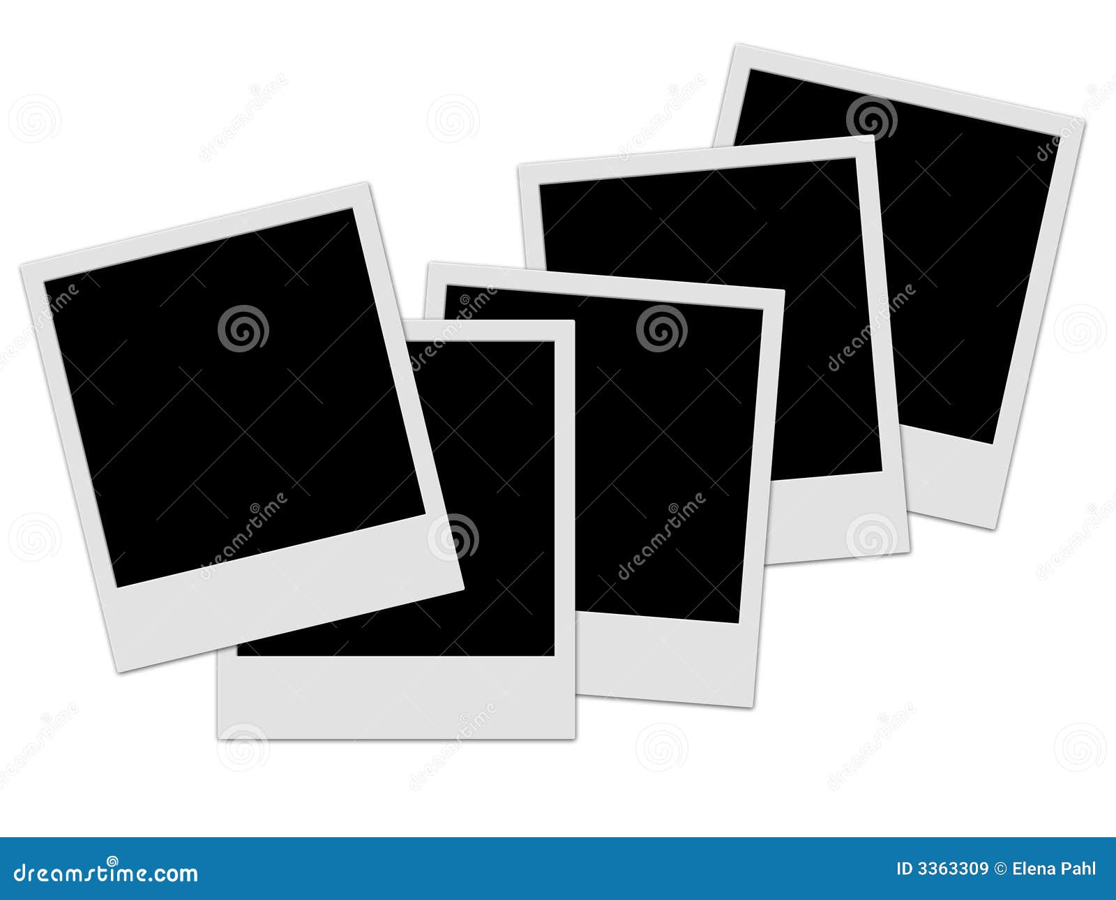 Polaroid stack stock illustration. Illustration of digital - 3363309