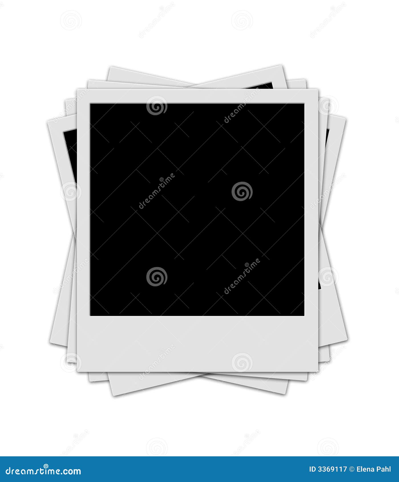 Polaroid stack stock illustration. Illustration of digital - 3369117