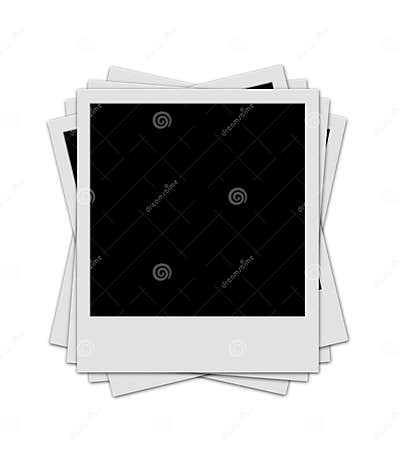 Polaroid stack stock illustration. Illustration of digital - 3369117