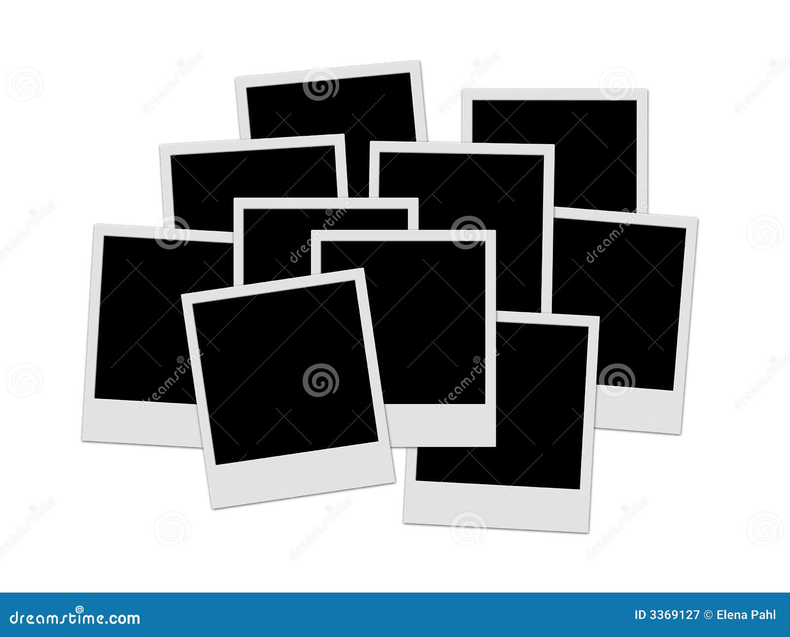 Polaroid stack stock illustration. Illustration of square - 3369127