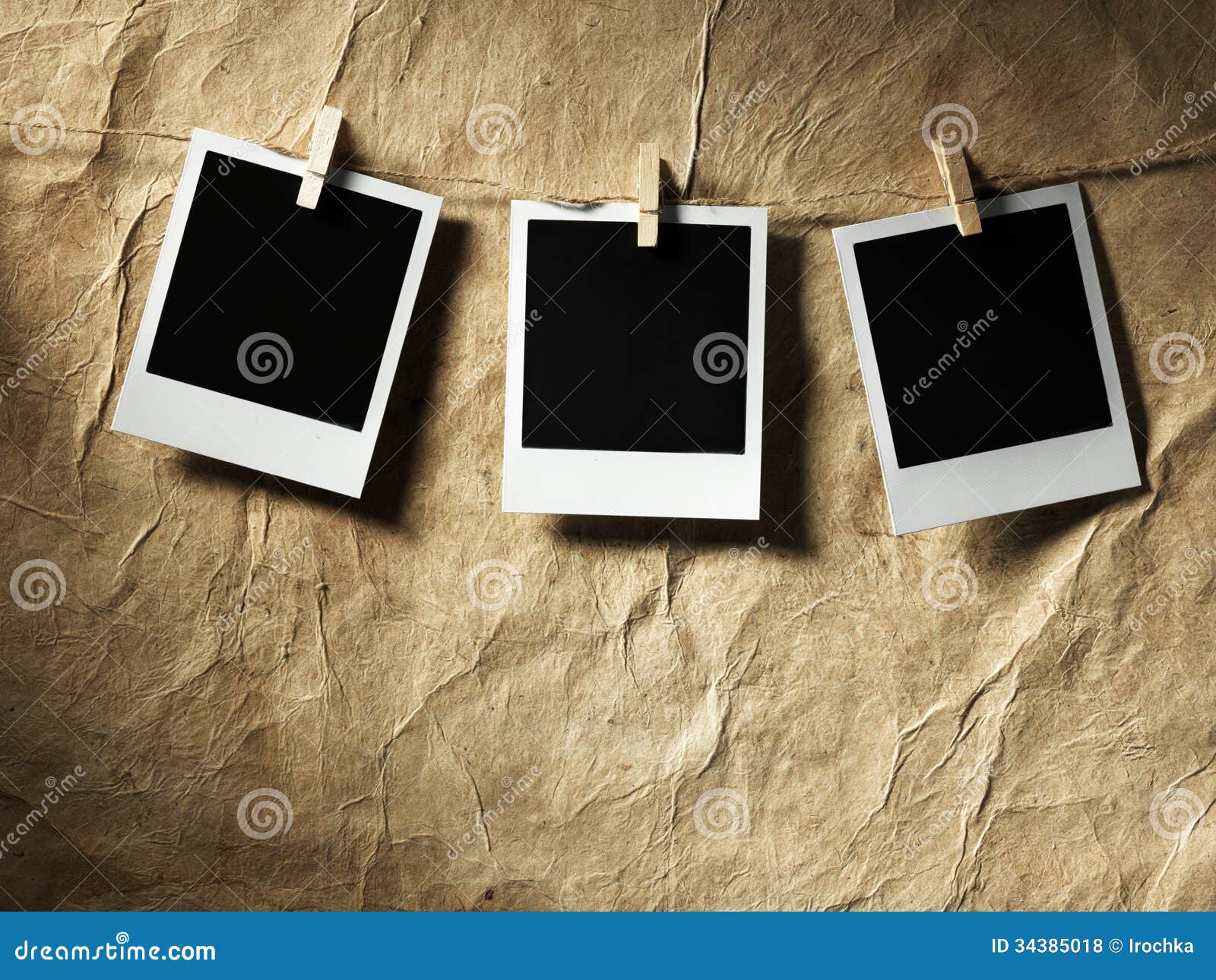 Polaroid style photo frame stock photo. Image of sepia - 34385018