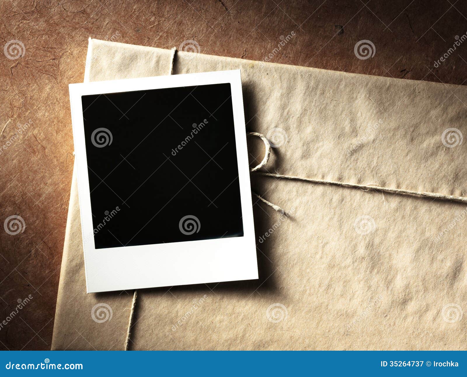 Polaroid style photo frame stock image. Image of sepia - 35264737
