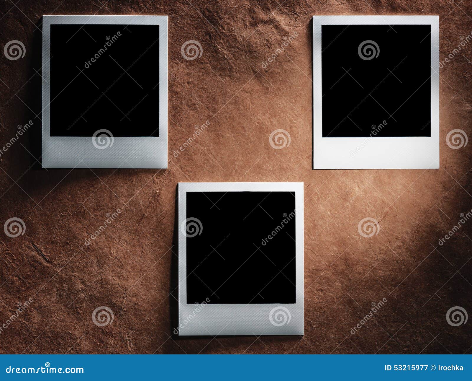 Polaroid Style Photo Frames on Vintage Paper Stock Image - Image of ...