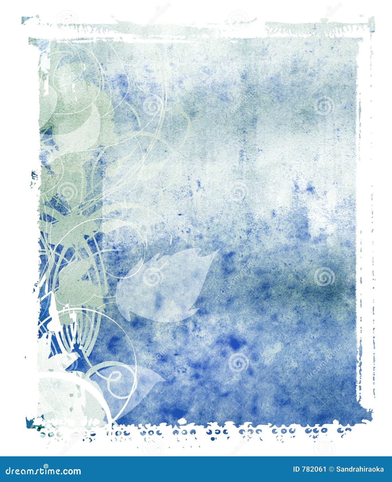 Polaroid Transfer Blue Background Stock Image - Image of edge, splat ...