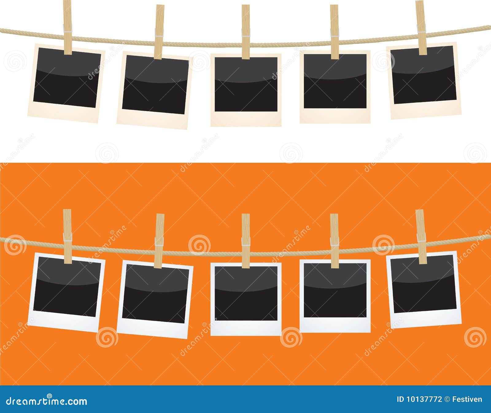 Polaroids Vector Illustration | CartoonDealer.com #10137772