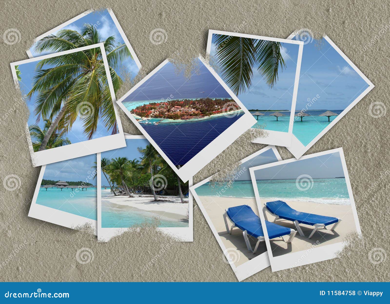 Collage Assembling Different Materials And Textures To Create A Stock ...