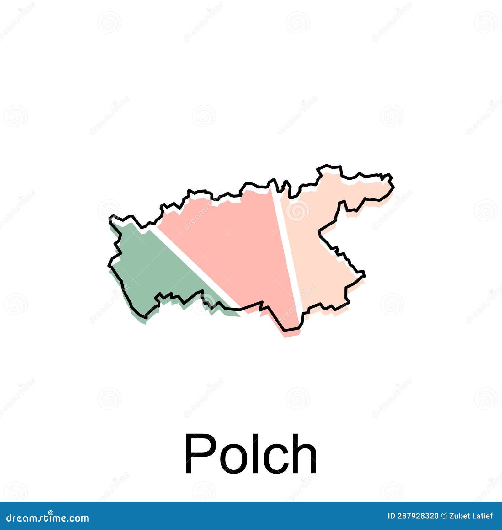 Polch City Map Illustration. Simplified Map of Germany Country Vector ...